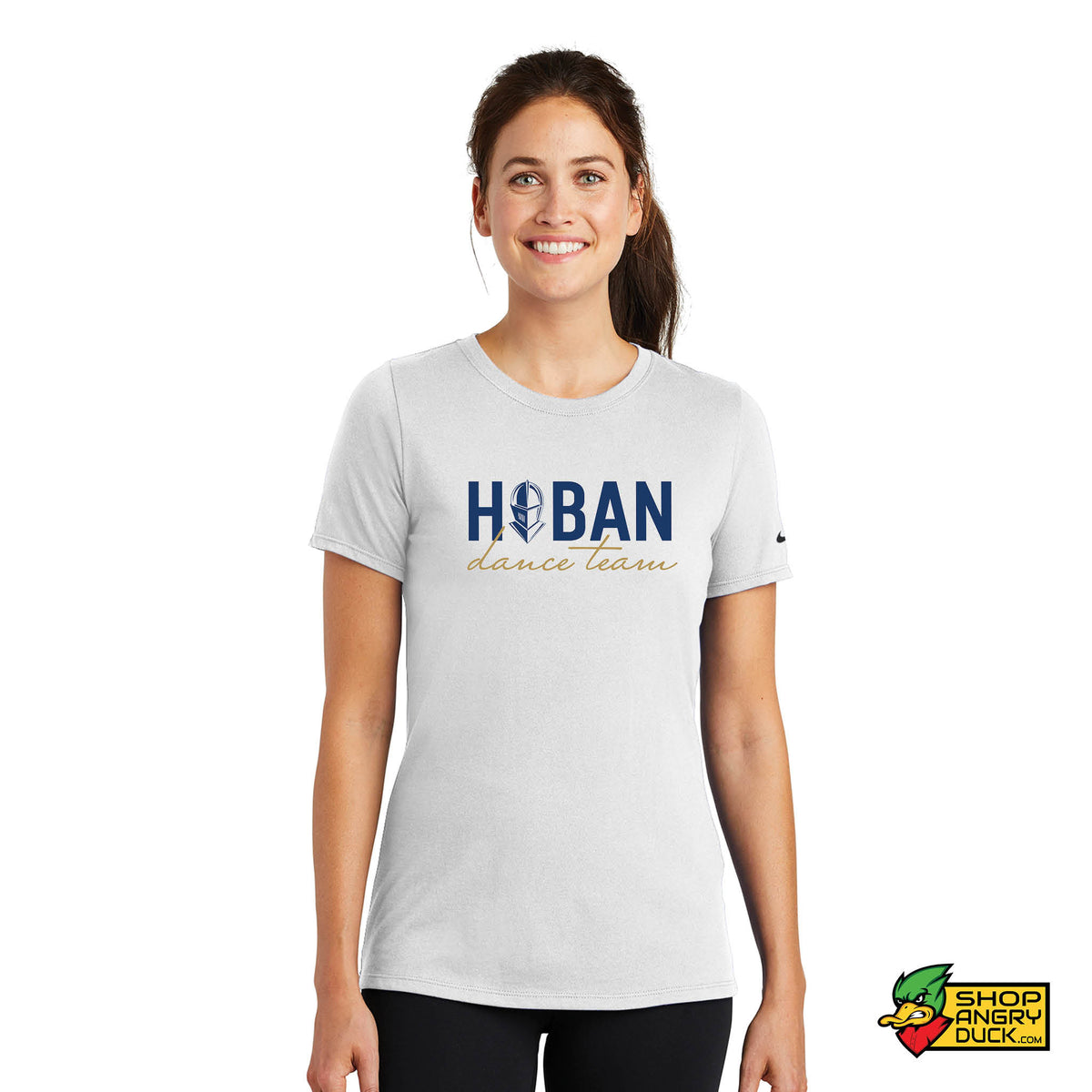 Hoban Dance Team Cursive Nike Ladies Fitted T-shirt – ShopAngryDuck.com