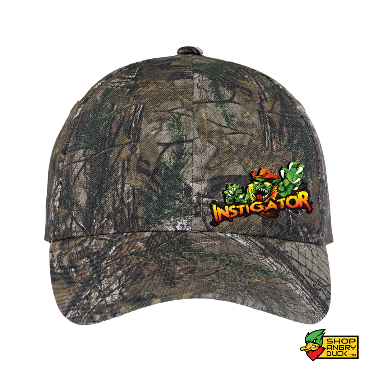 Instigator Monster Truck Real Tree Camo Hat – ShopAngryDuck.com