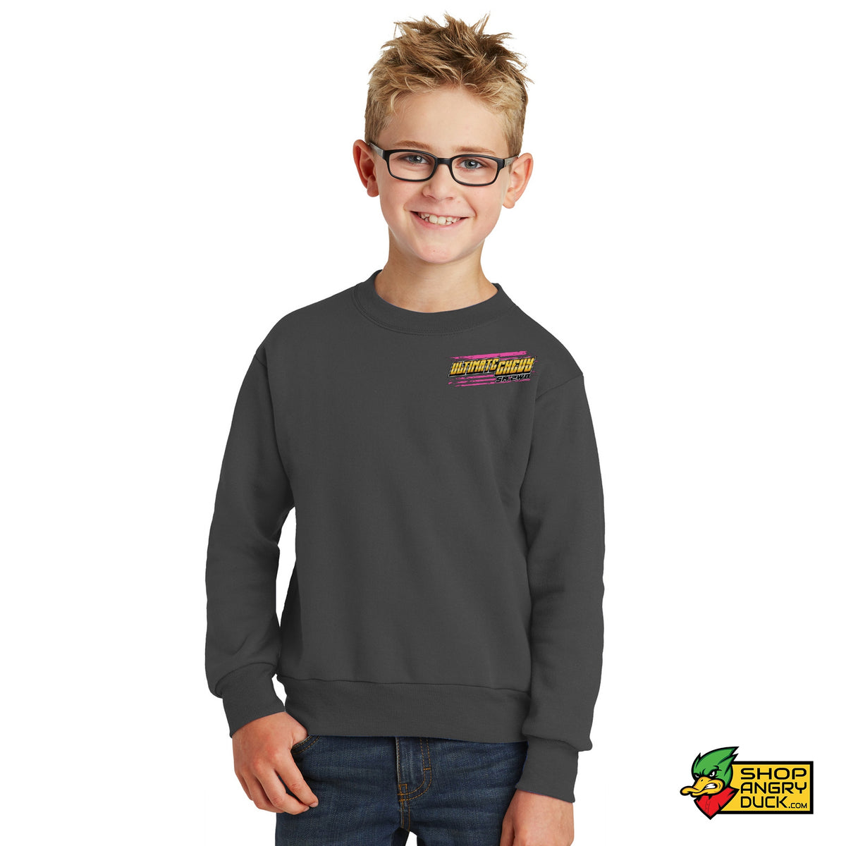 Ultimate Chevy Youth Crewneck Sweatshirt – ShopAngryDuck.com