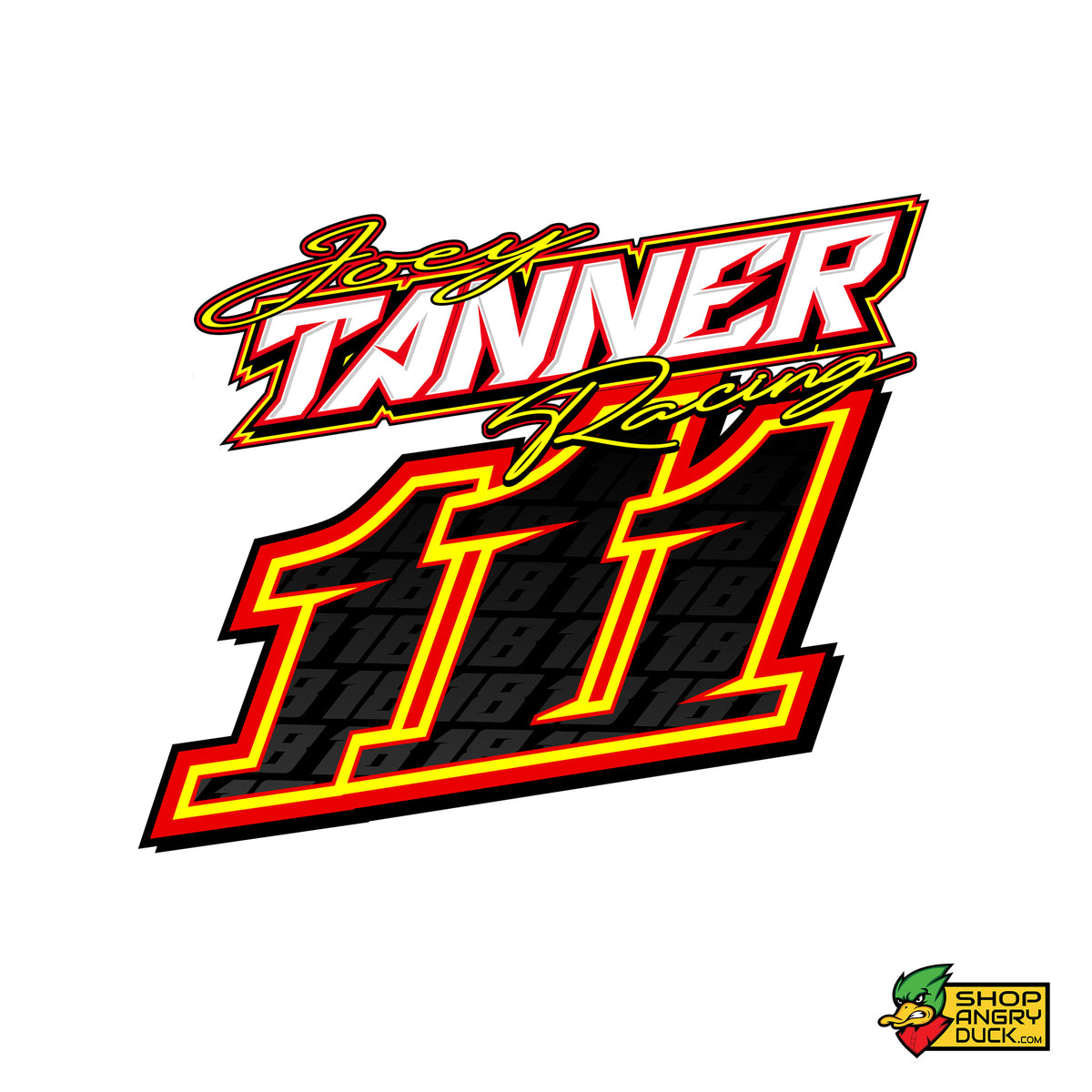 Joey Tanner Racing Sticker – ShopAngryDuck.com
