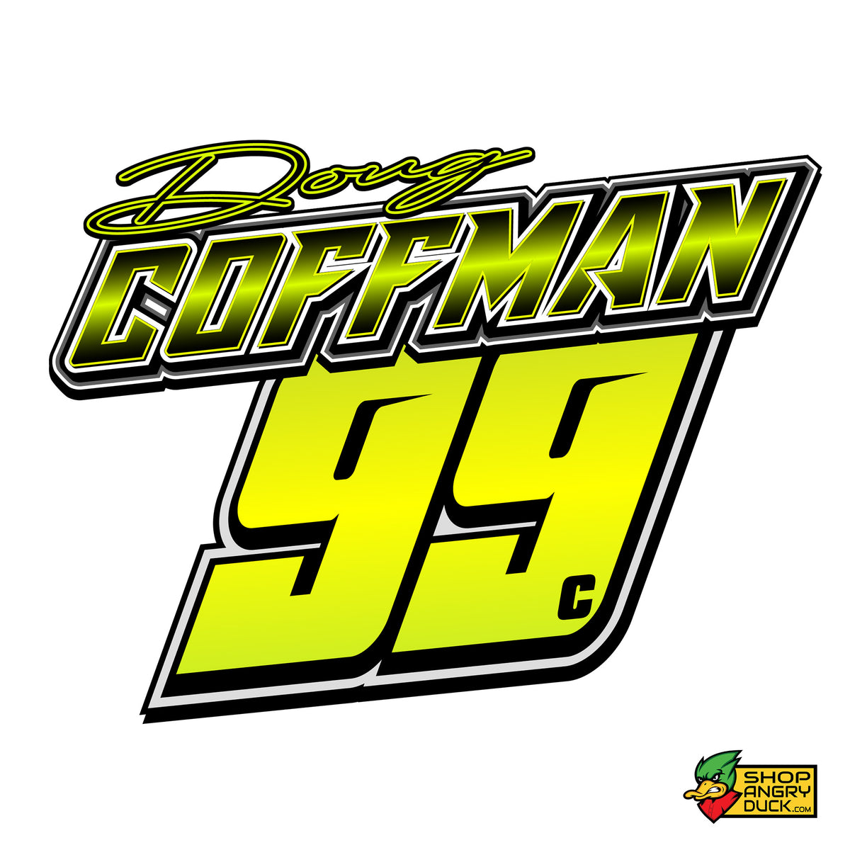 Doug Coffman Racing Sticker – ShopAngryDuck.com