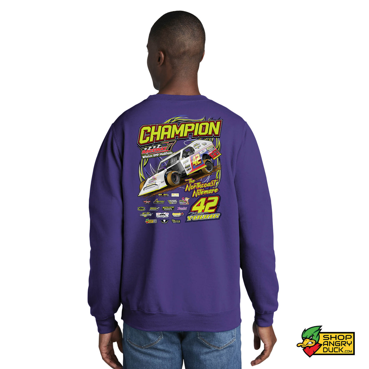 Nate Young Racing Championship Crewneck Sweatshirt – ShopAngryDuck.com