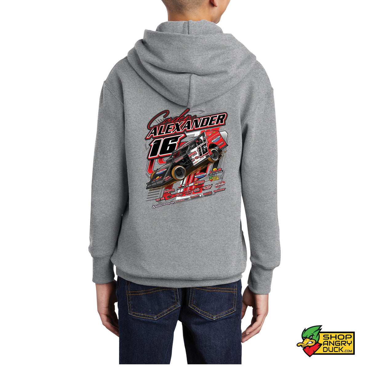 Caden Alexander Racing Youth Hoodie – ShopAngryDuck.com