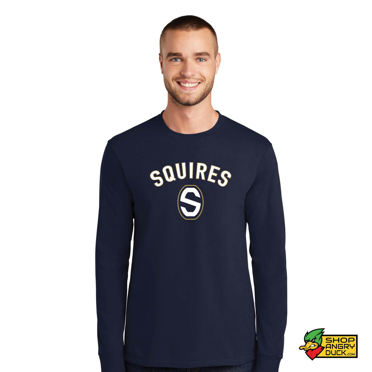 Squires Baseball Block S Long Sleeve T-Shirt – ShopAngryDuck.com