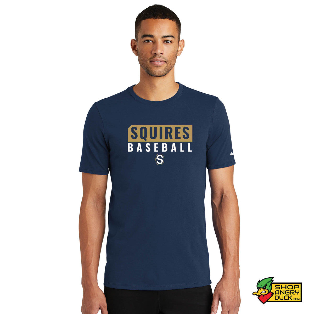Squires Baseball Block Nike Cotton/Poly T-Shirt – ShopAngryDuck.com