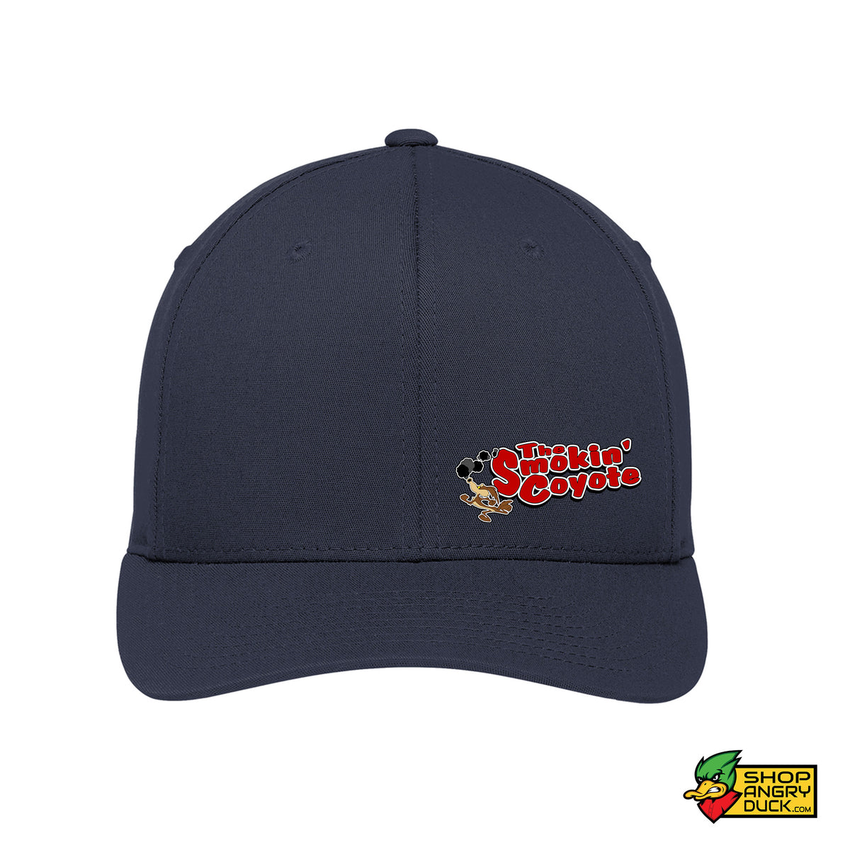 Smokin Coyote Flexfit Flat Cap – ShopAngryDuck.com