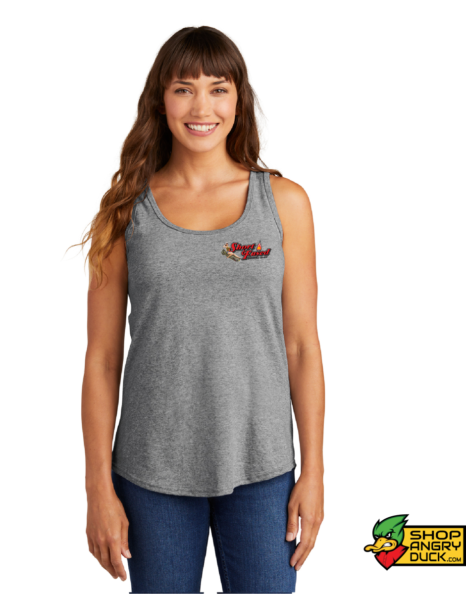 Short Fused Pulling Team Illustrated Ladies Muscle Tank – ShopAngryDuck.com