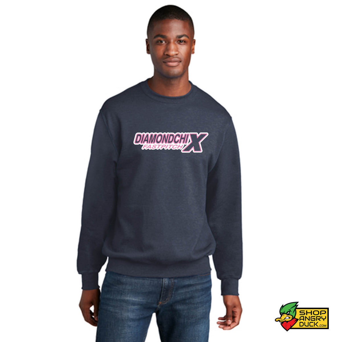 Diamond Chix Horizontal Logo Crewneck Sweatshirt – ShopAngryDuck.com