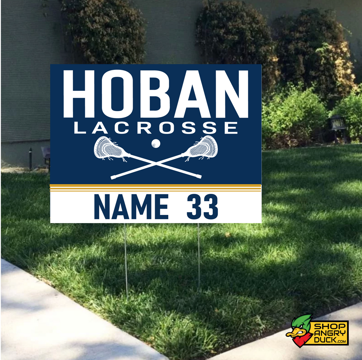 Hoban Lacrosse Yard Sign – ShopAngryDuck.com