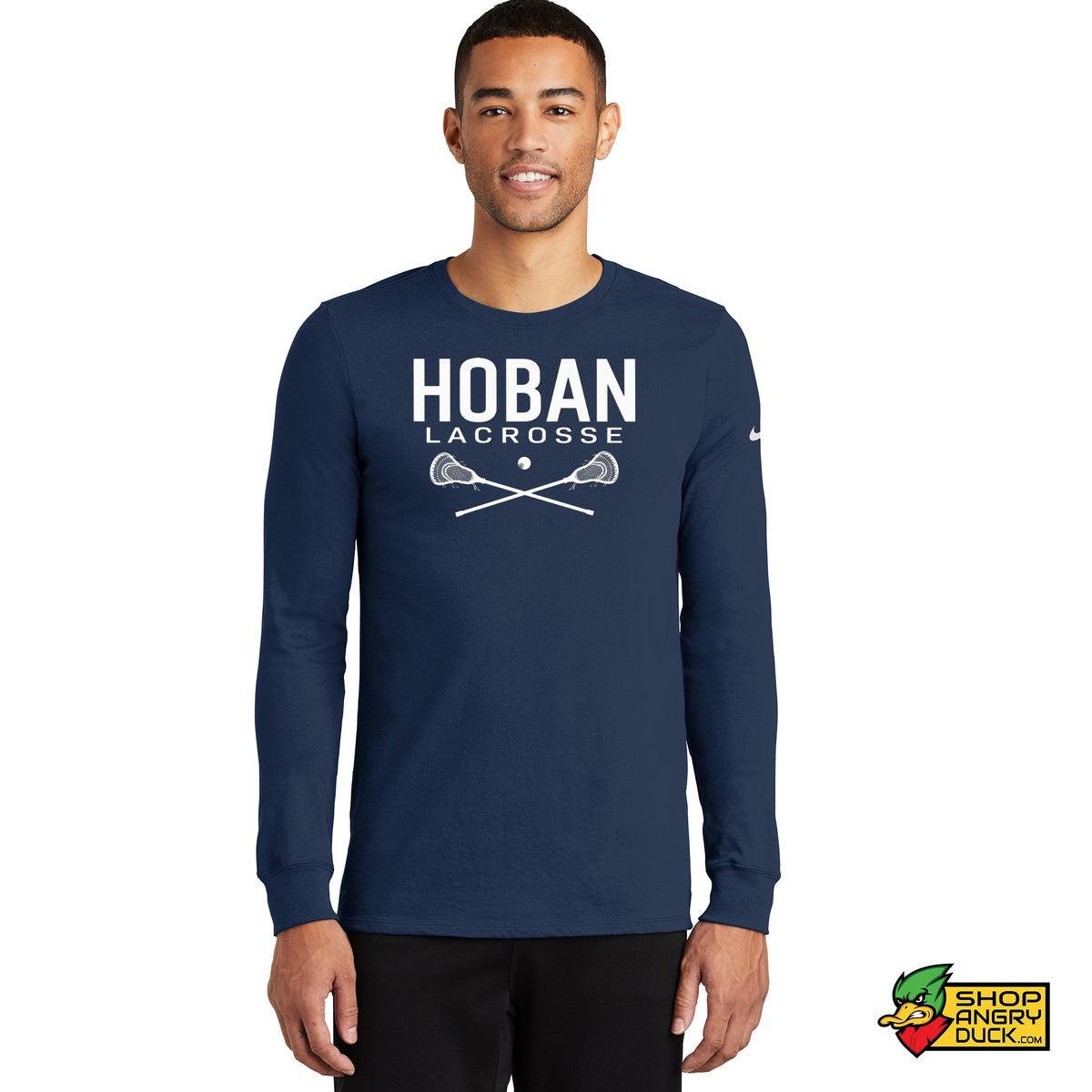 Hoban Lacrosse Nike Longsleeve Poly/Cotton T-shirt 2 – ShopAngryDuck.com