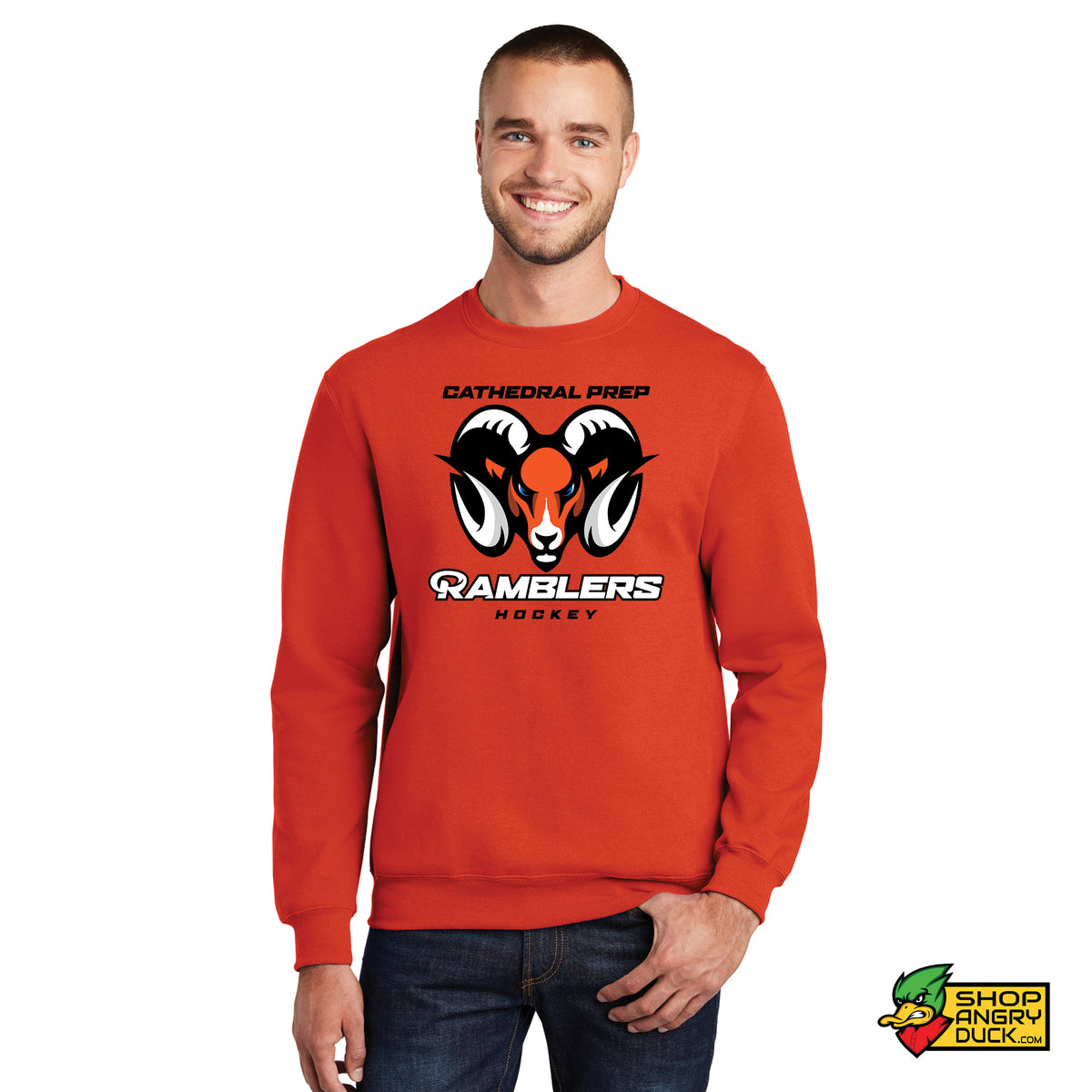 Ram Logo Crewneck Sweatshirt – ShopAngryDuck.com