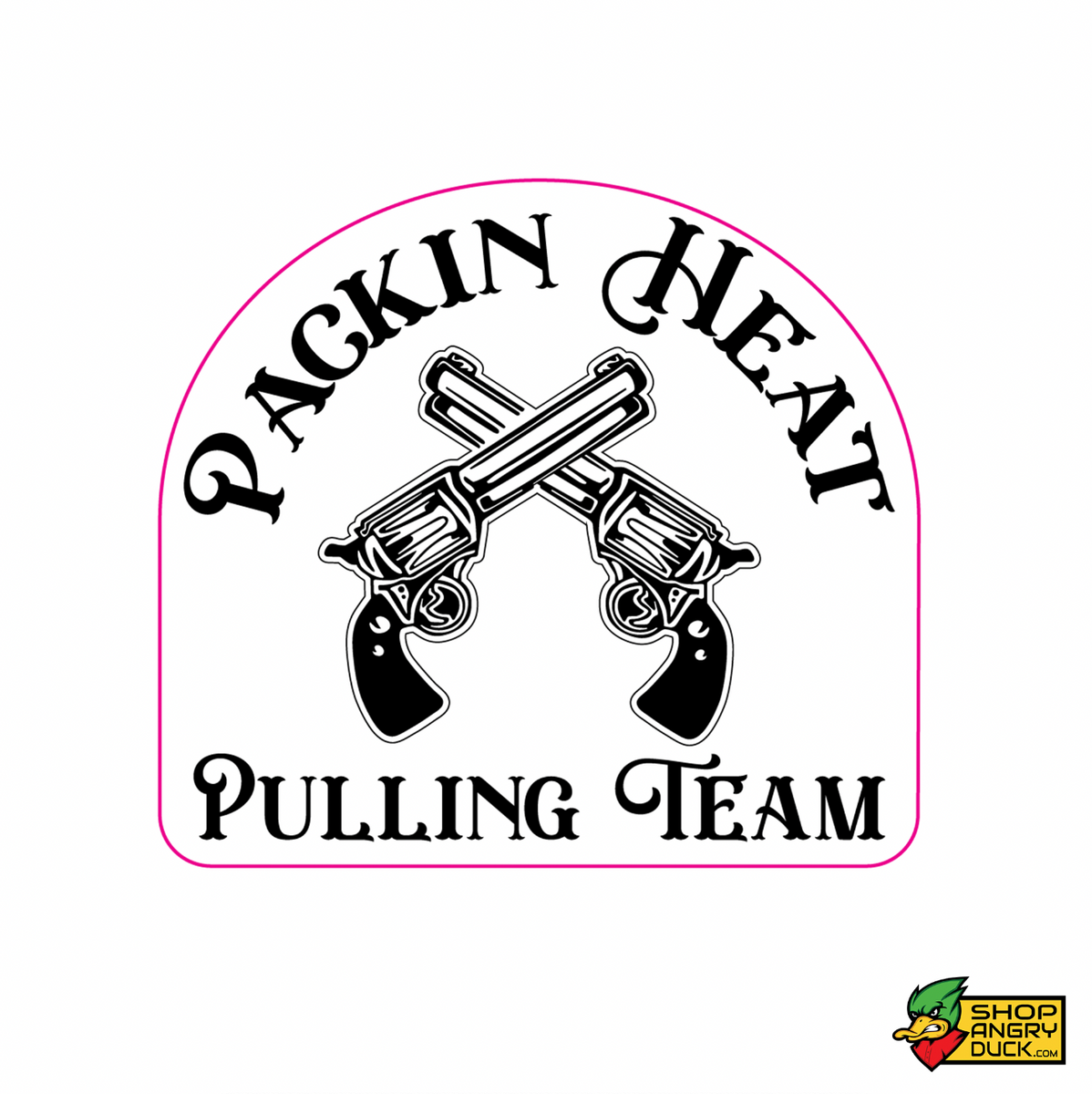 Packin Heat Gun Logo' 6" Sticker – ShopAngryDuck.com