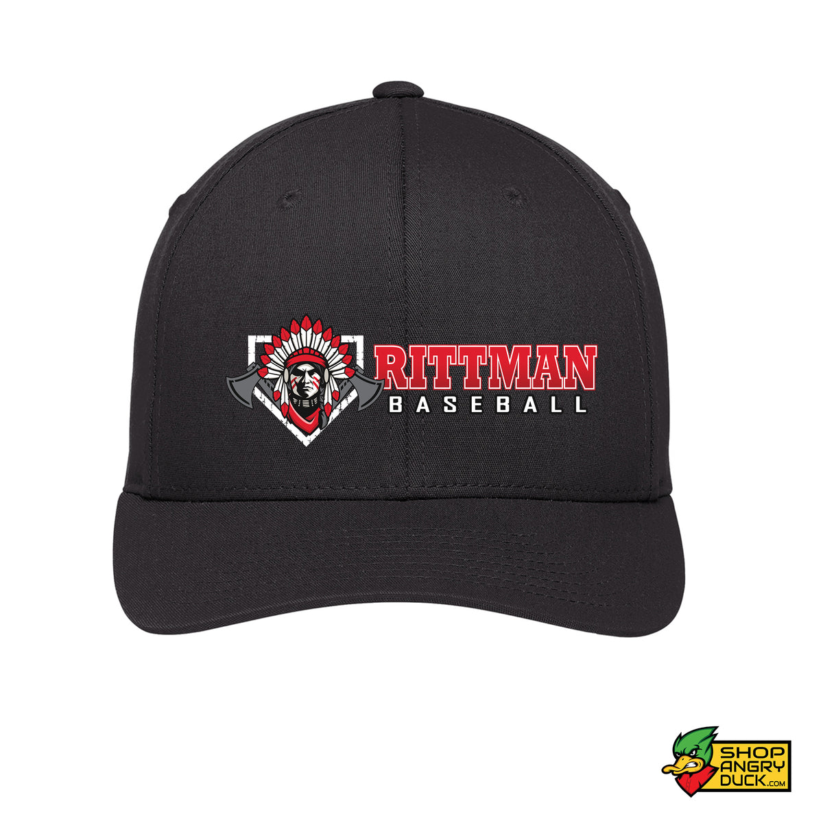 Rittman Baseballs Fitted Hat – ShopAngryDuck.com