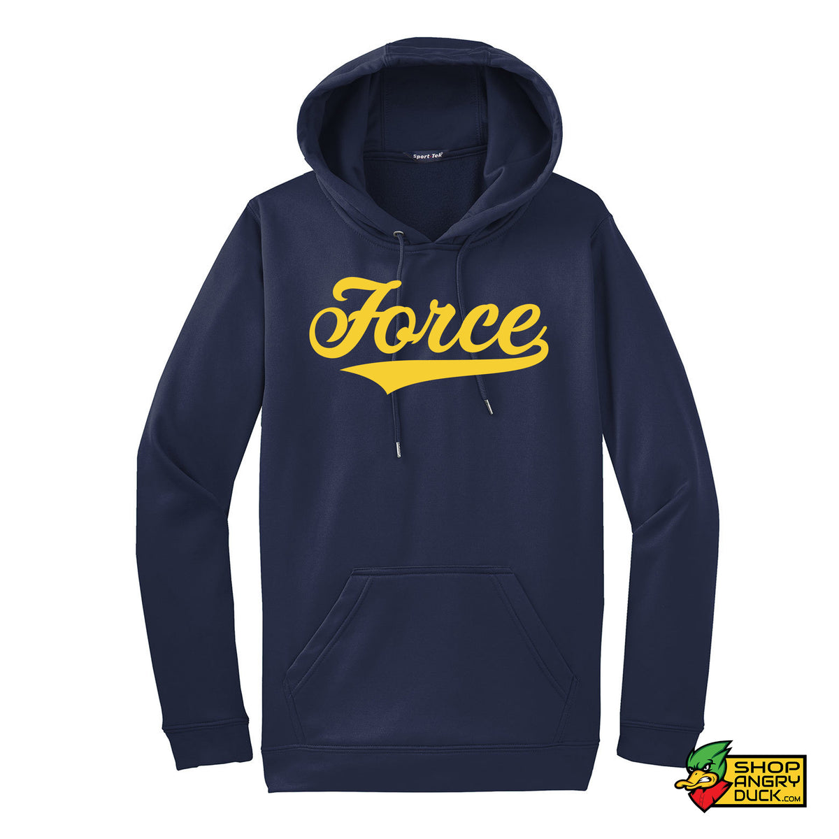 Force Script Logo Performance Hoodie – ShopAngryDuck.com