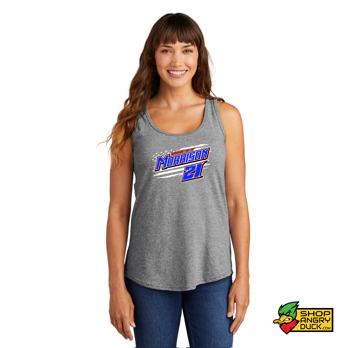 Wes Morrison Illustrated Ladies Muscle Tank – ShopAngryDuck.com