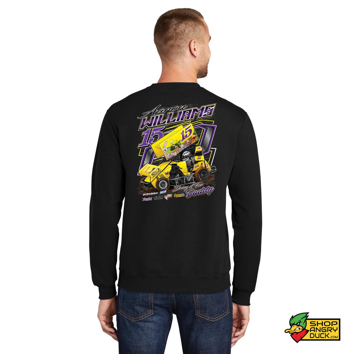 Aaron Williams Racing Crewneck Sweatshirt – ShopAngryDuck.com