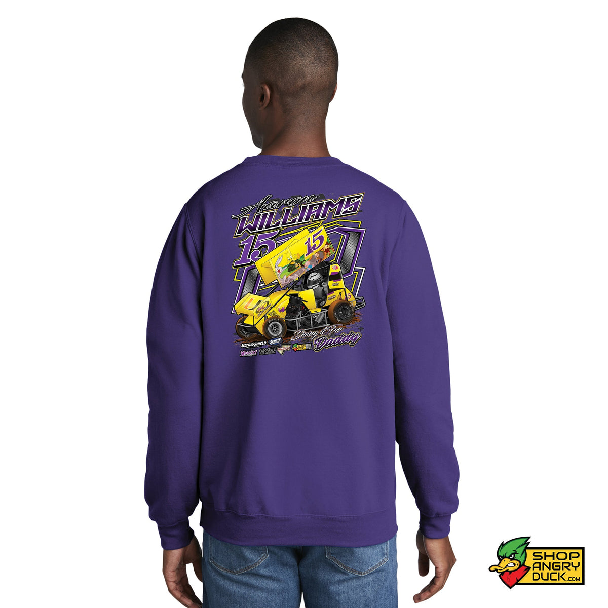 Aaron Williams Racing Crewneck Sweatshirt – ShopAngryDuck.com