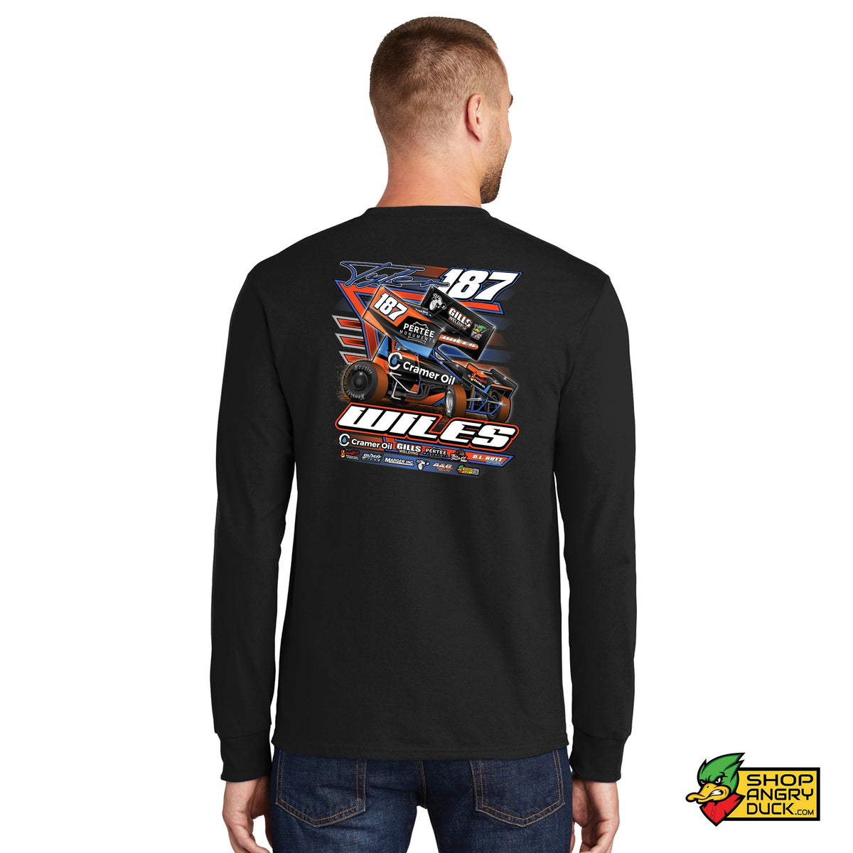 Tyler Wiles Racing Long Sleeve T-Shirt – ShopAngryDuck.com
