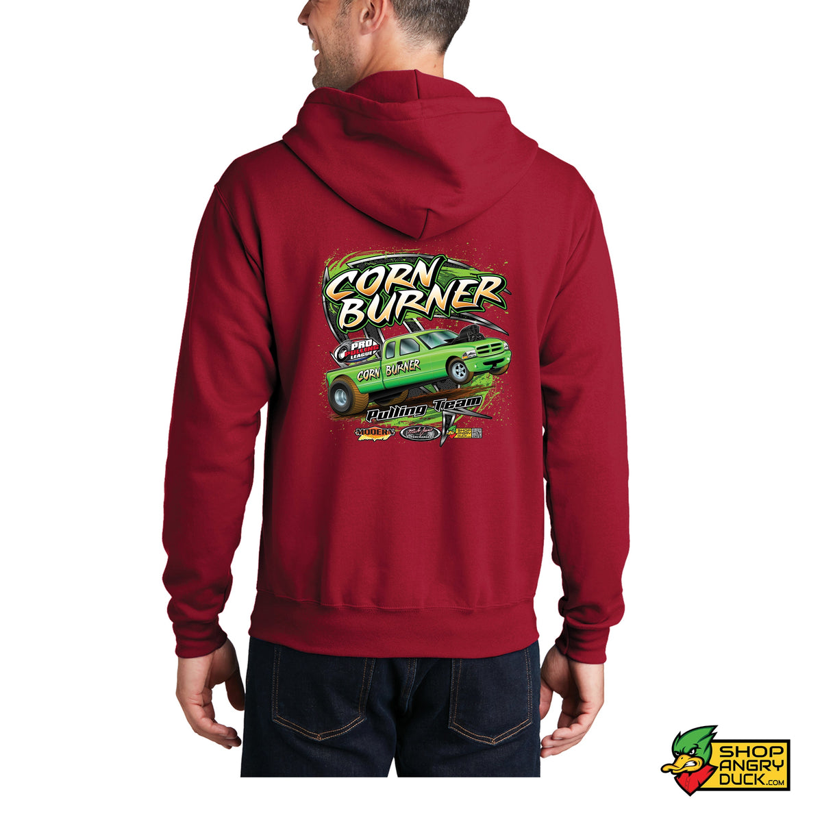 Corn Burner Pulling Team Full Zip Hoodie – ShopAngryDuck.com