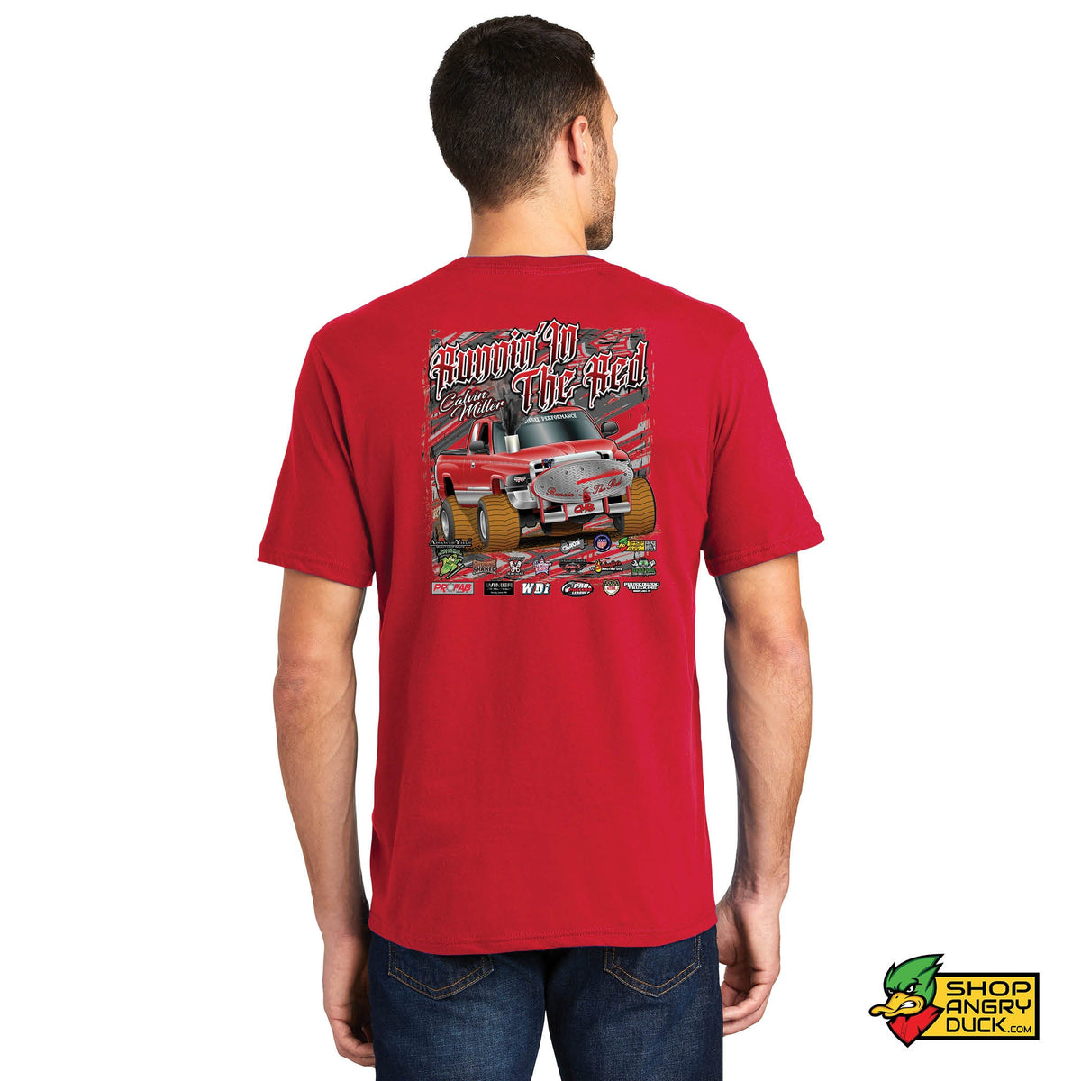 Runnin In The Red T-Shirt – ShopAngryDuck.com