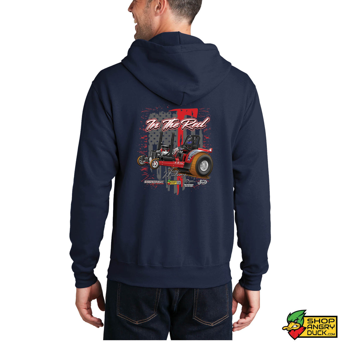 In The Red Full Zip Hoodie – ShopAngryDuck.com